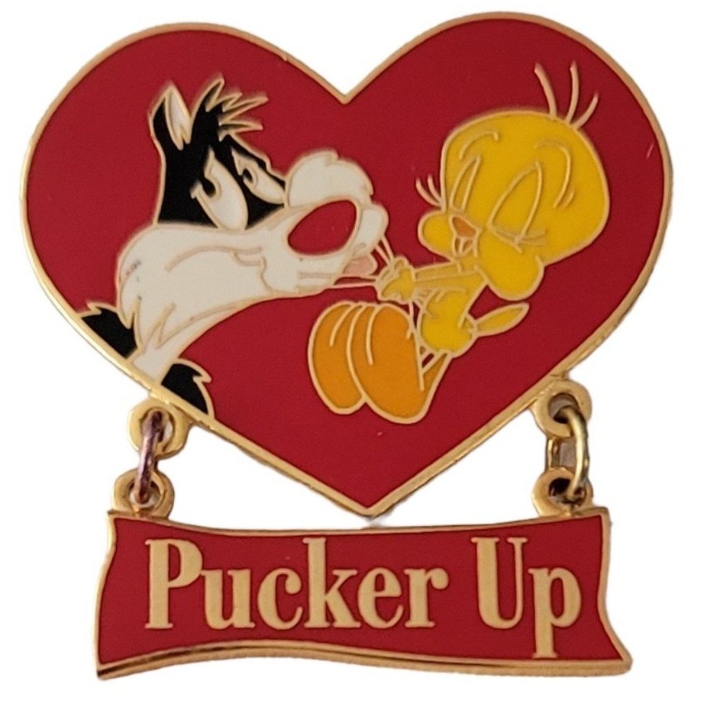 1996 Warner Bros. Looney Tunes Sylvester Tweety Heart… - Gem